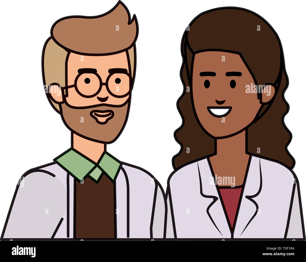 professionals doctors avatars characters Stock Vector Image & Art - Alamy