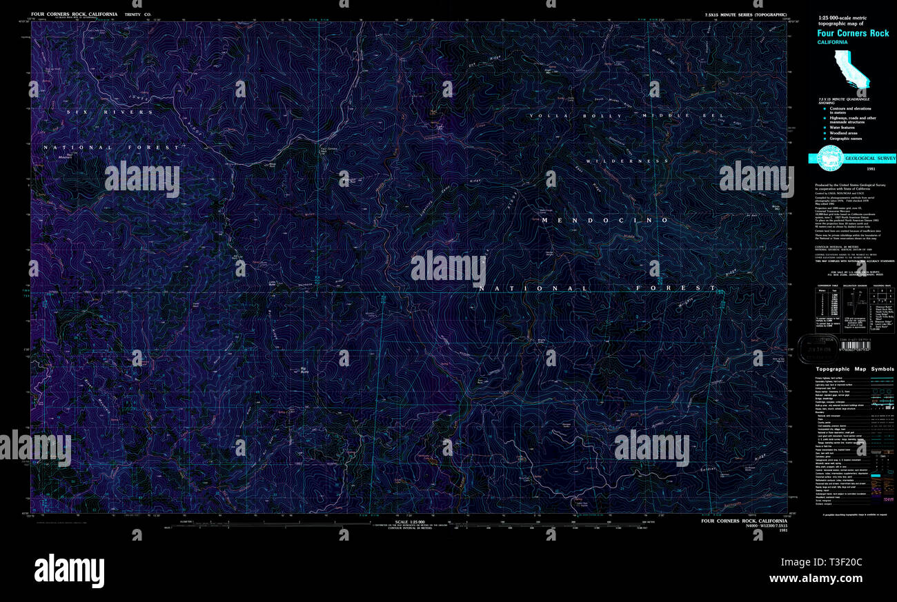 Four Corners Map High Resolution Stock Photography and Images - Alamy