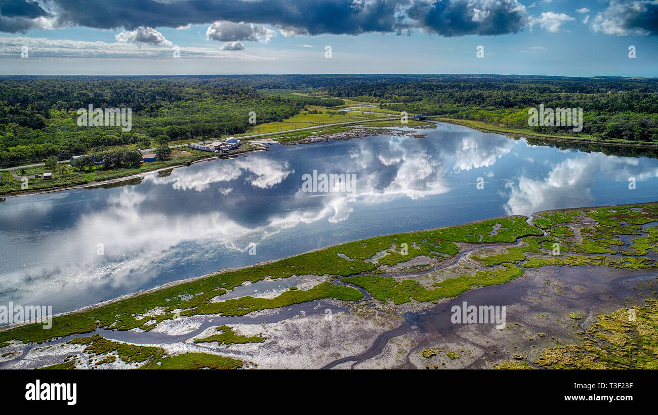 Aerial Photography of Marshland Stock Photo - Alamy