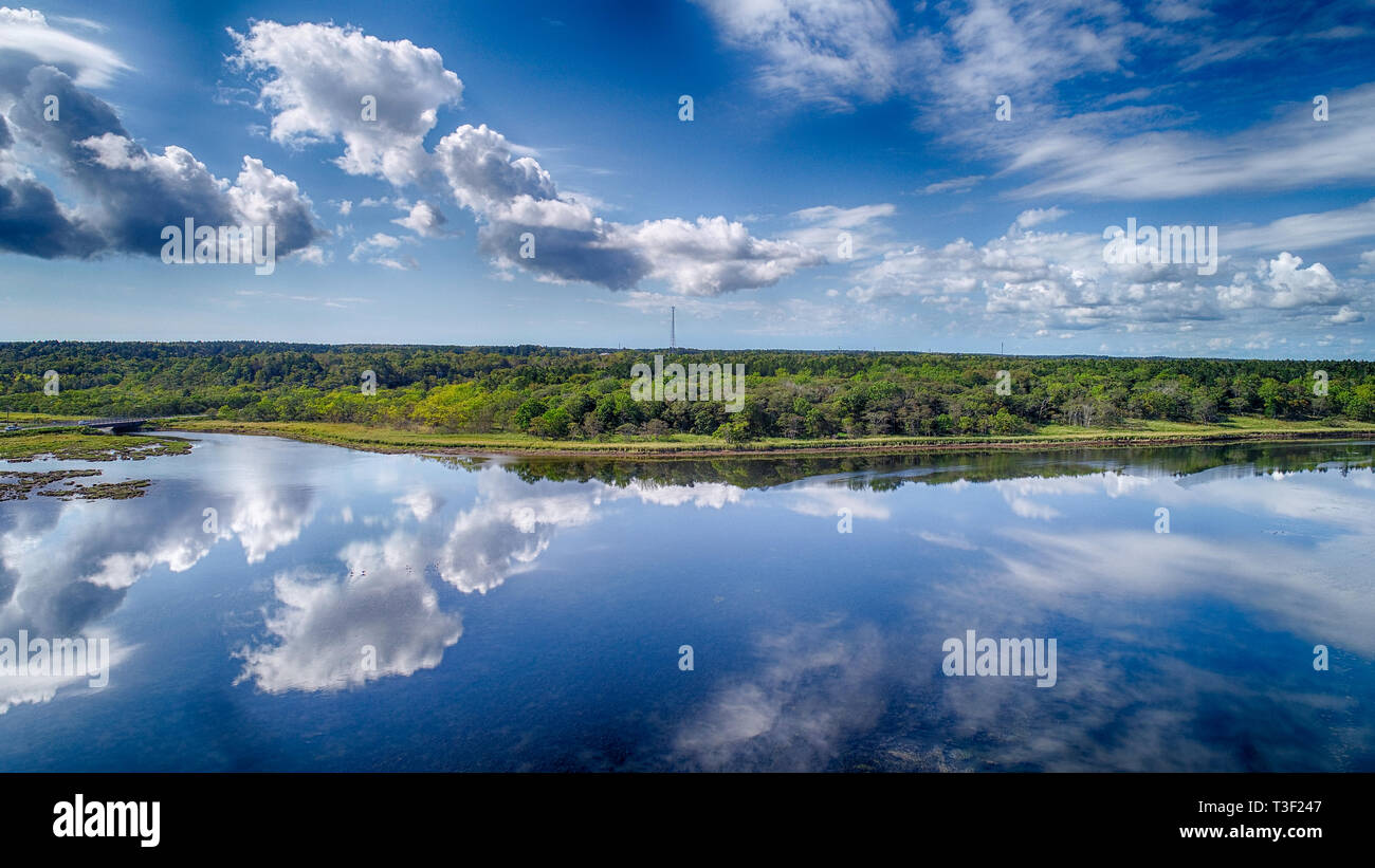 Aerial Photography of Marshland Stock Photo - Alamy