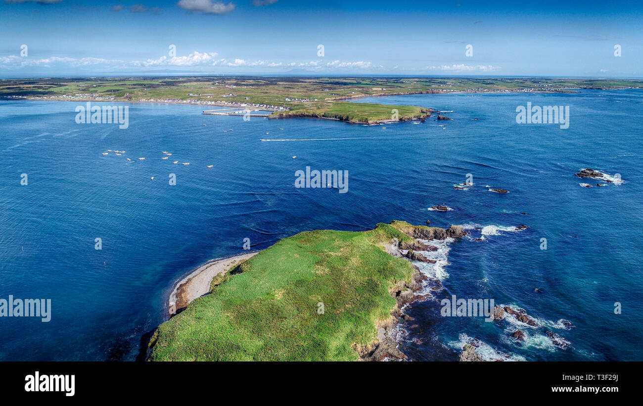 Aerial view of coast Stock Photo - Alamy