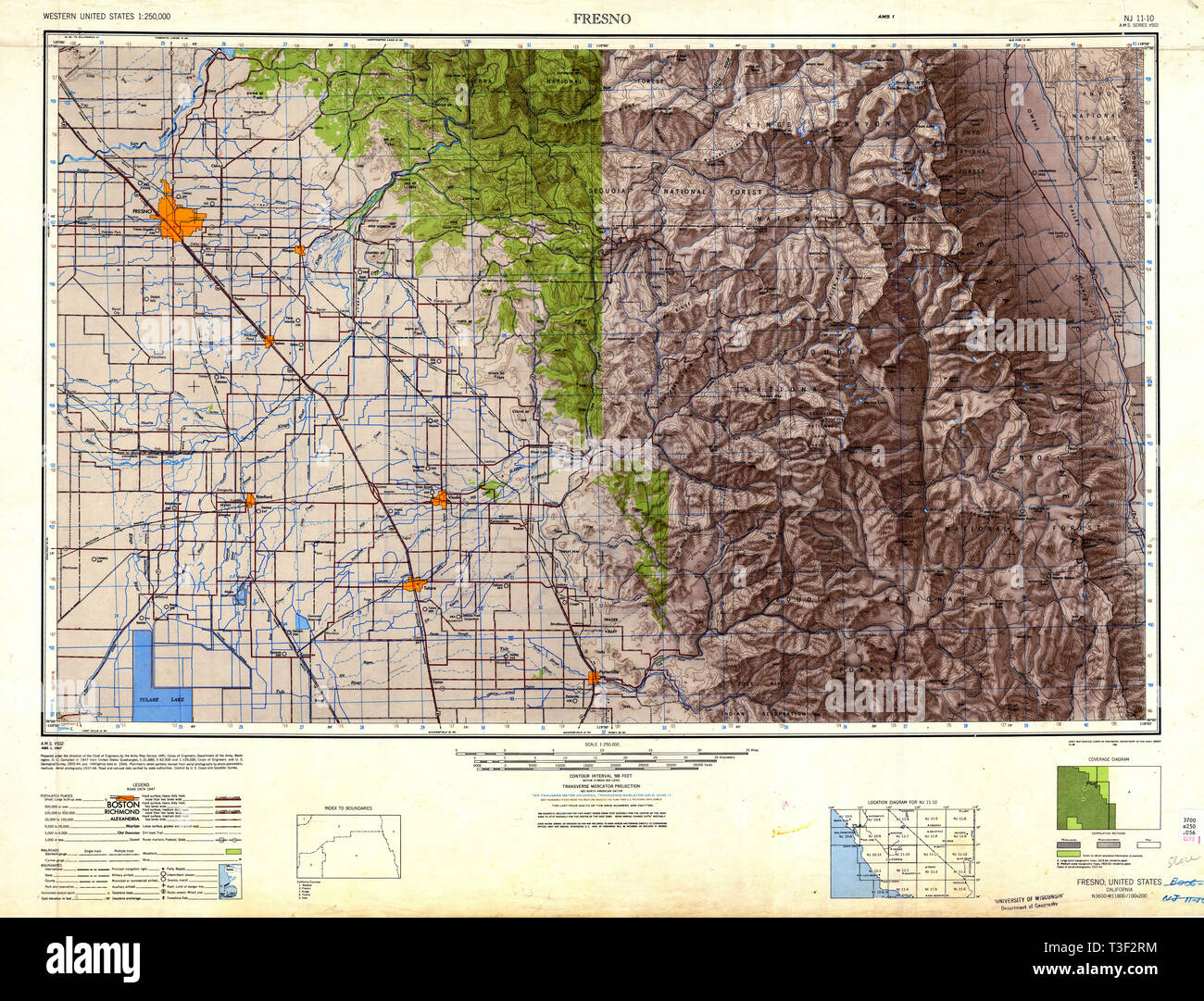 Map Of Fresno High Resolution Stock Photography and Images - Alamy