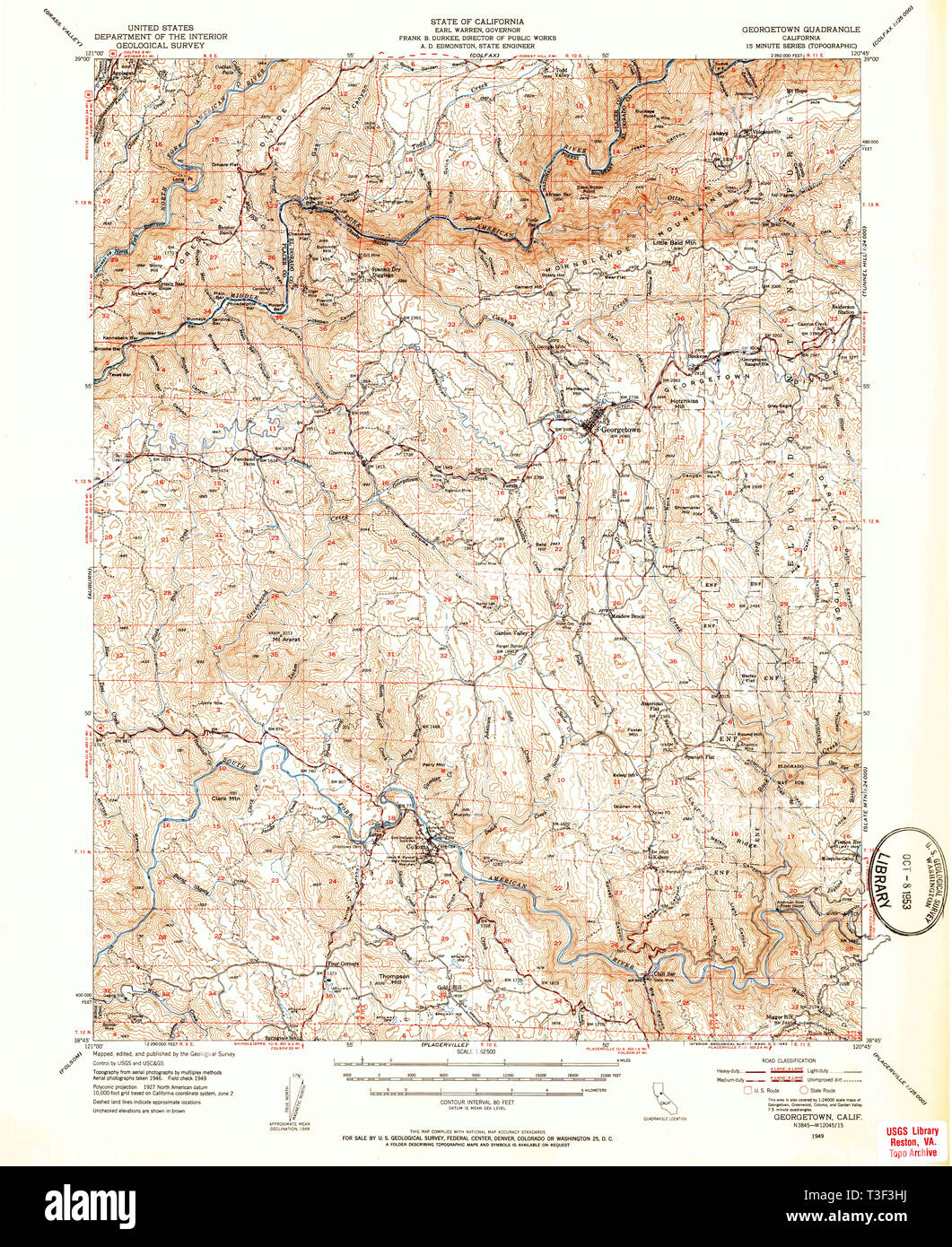 Historical georgetown map hi-res stock photography and images - Alamy