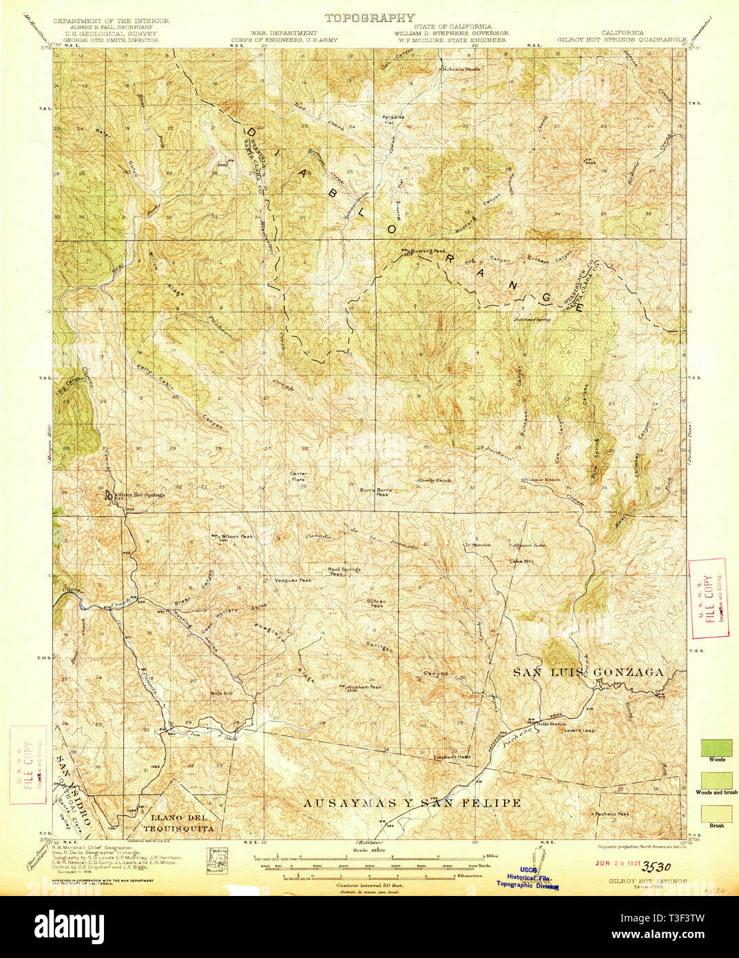 Map of gilroy hi-res stock photography and images - Alamy