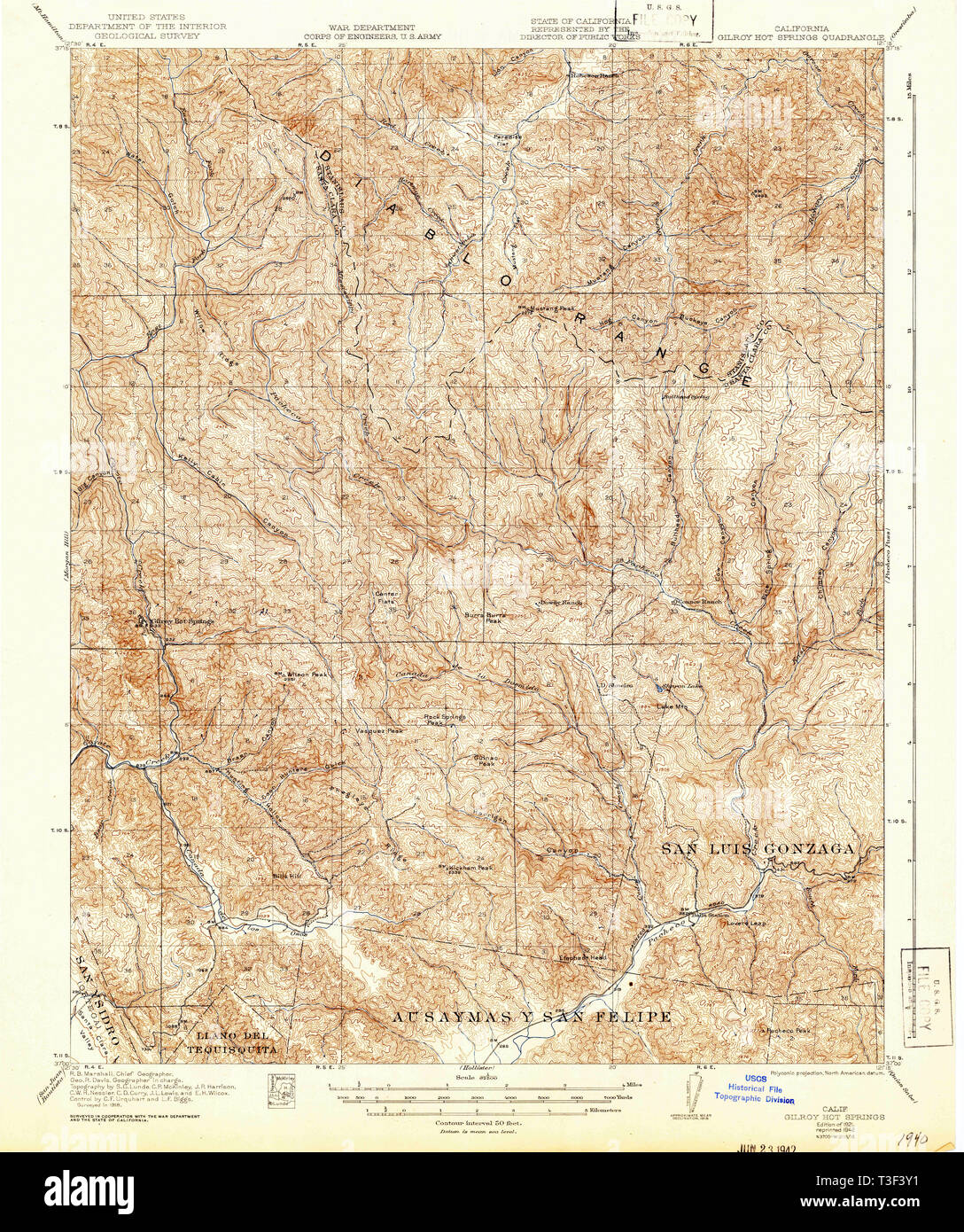 Map of gilroy hi-res stock photography and images - Alamy
