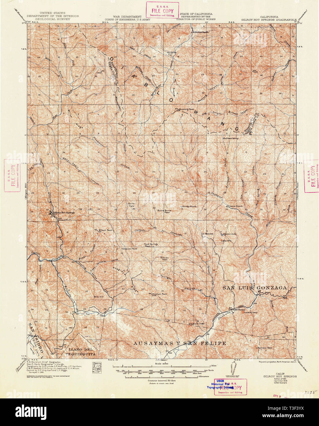 Map of gilroy hi-res stock photography and images - Alamy