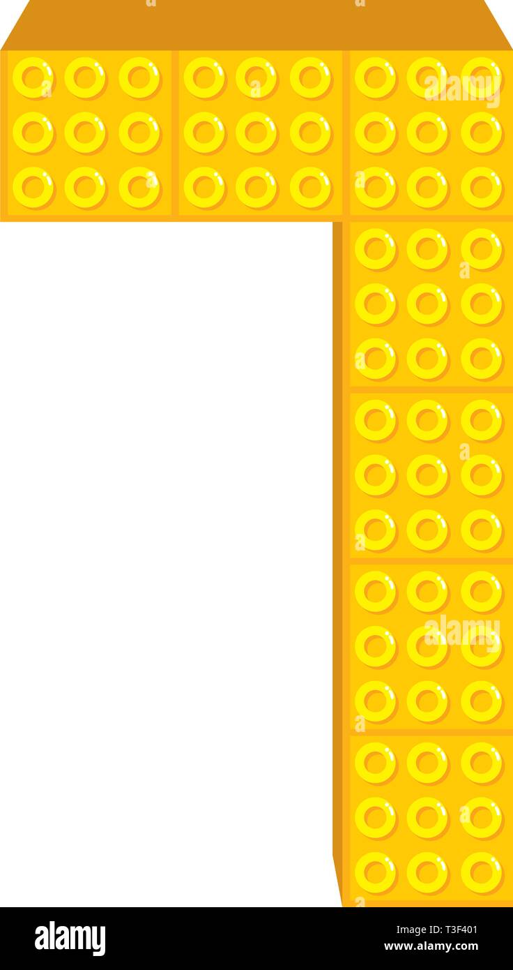 number seven with toy pieces Stock Vector Image & Art - Alamy
