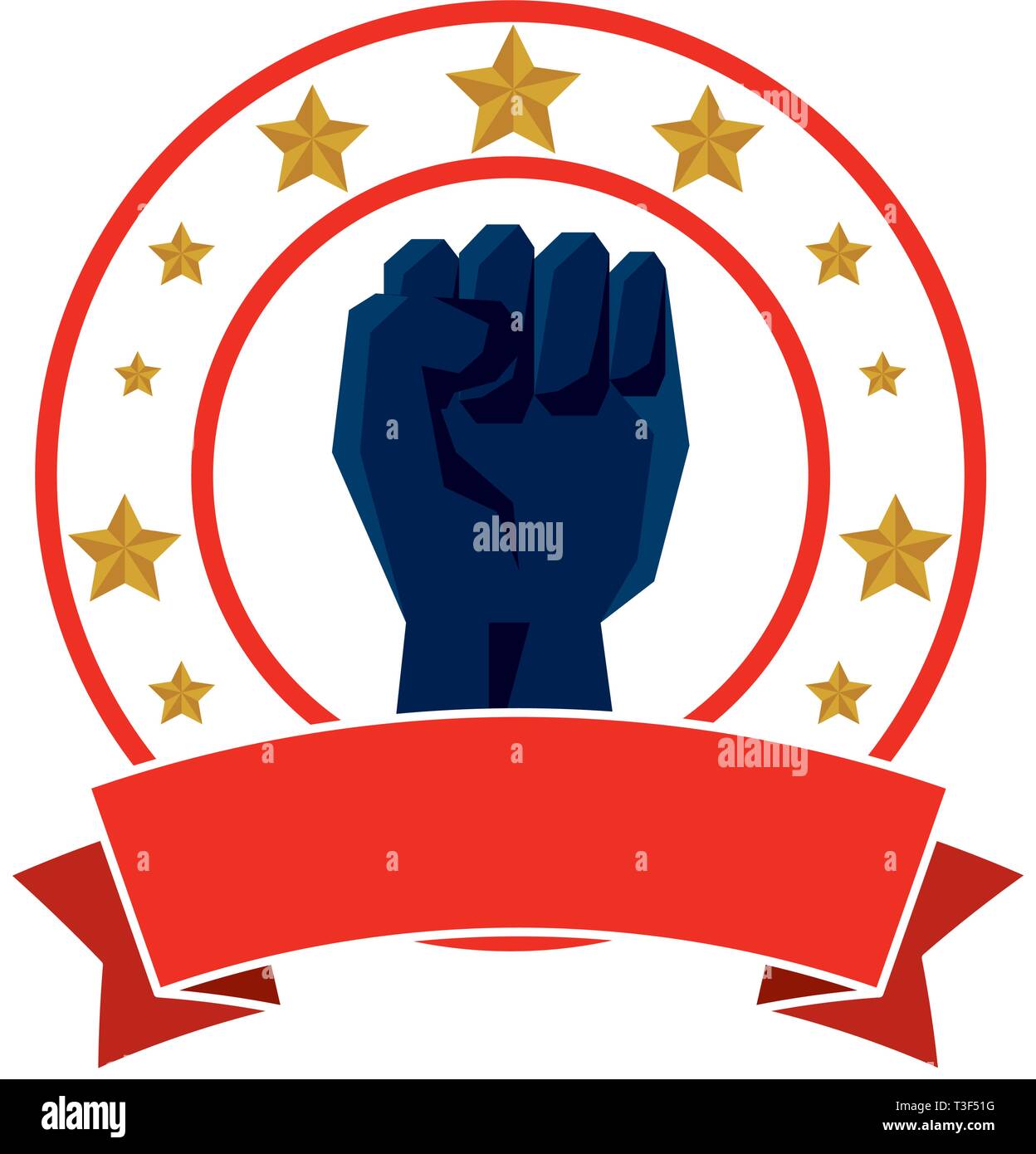 hand human fist emblem Stock Vector Image & Art - Alamy