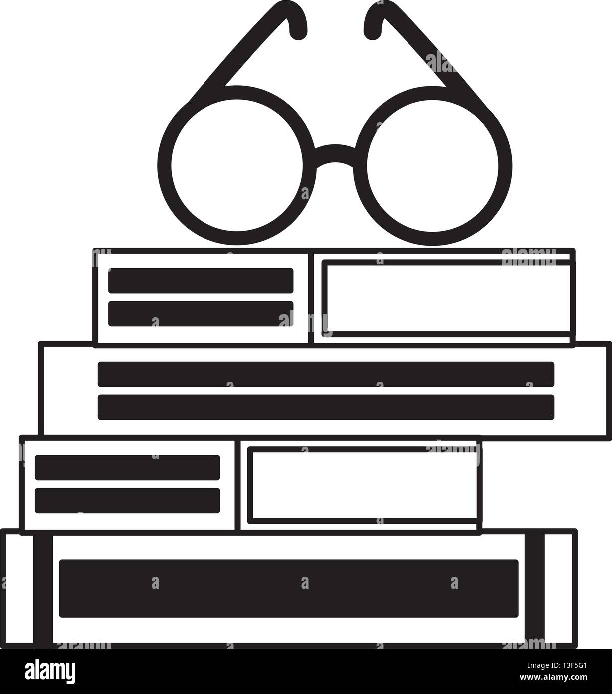 E book and reading glasses Stock Vector Images - Alamy