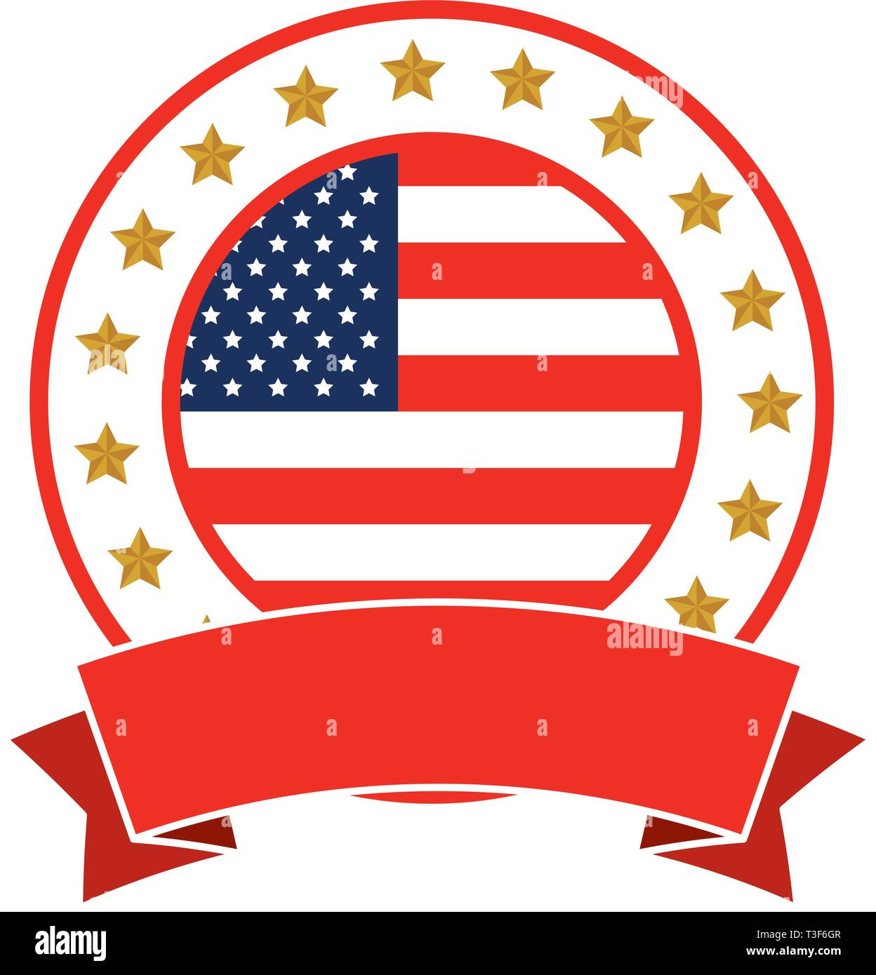 united states of america flag emblem Stock Vector Image & Art - Alamy