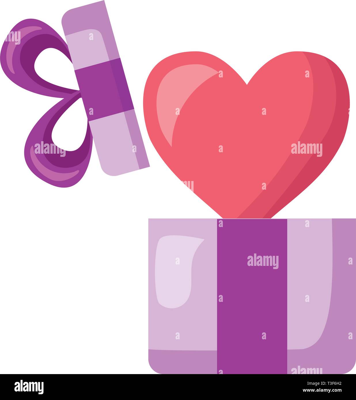 gift box heart Stock Vector Image & Art - Alamy