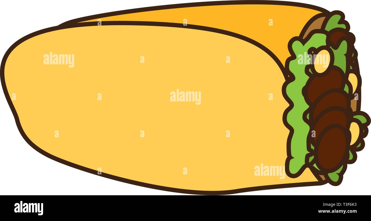 mexican burrito snack Stock Vector Image & Art - Alamy