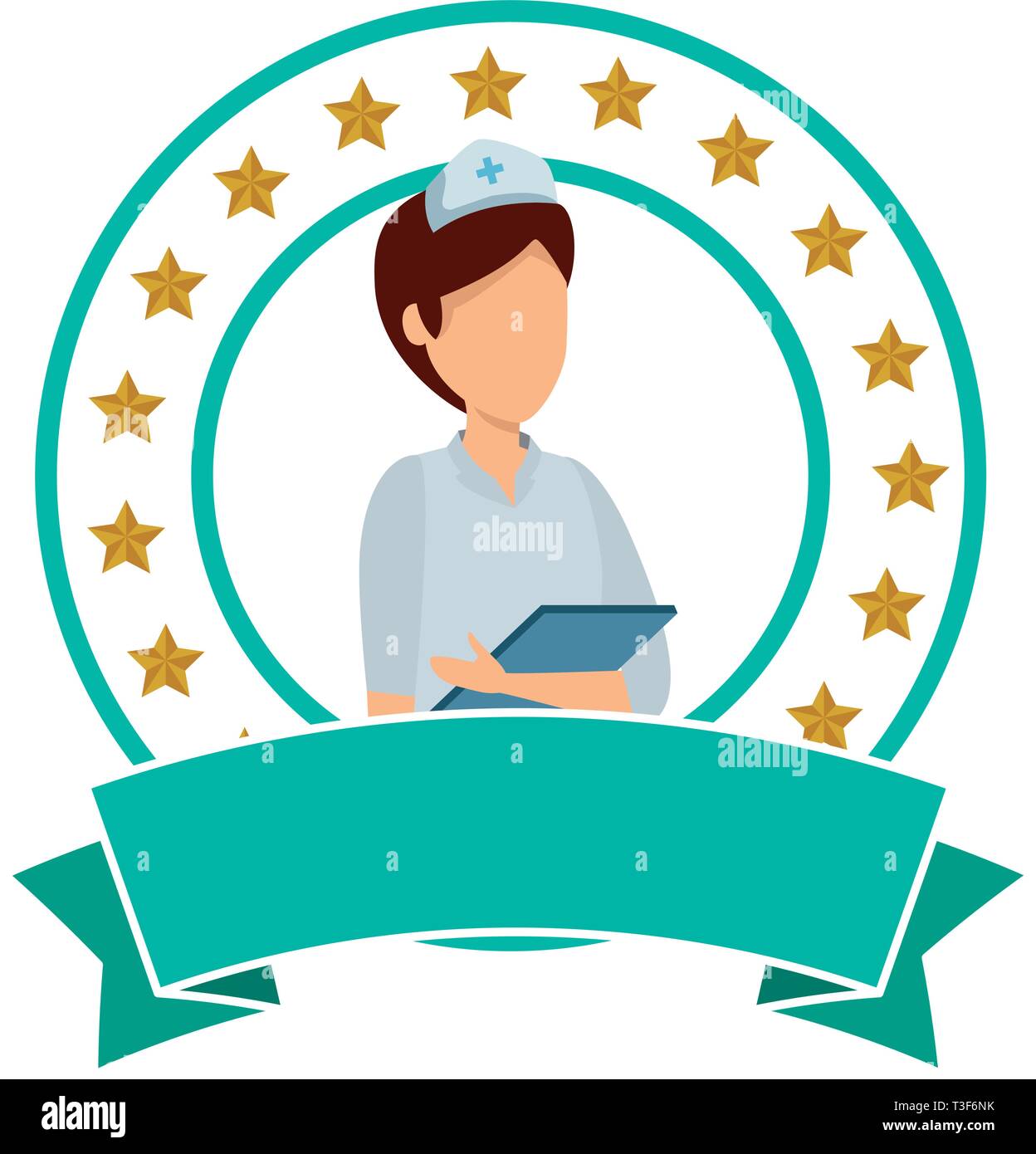 professional female nurse character Stock Vector Image & Art - Alamy