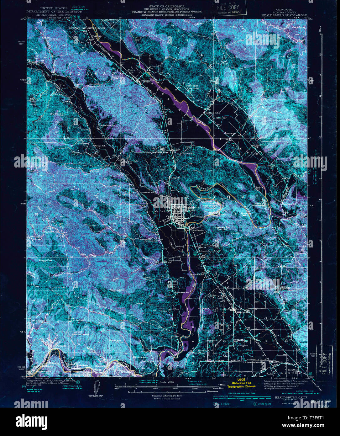 Healdsburg california map hi-res stock photography and images - Alamy