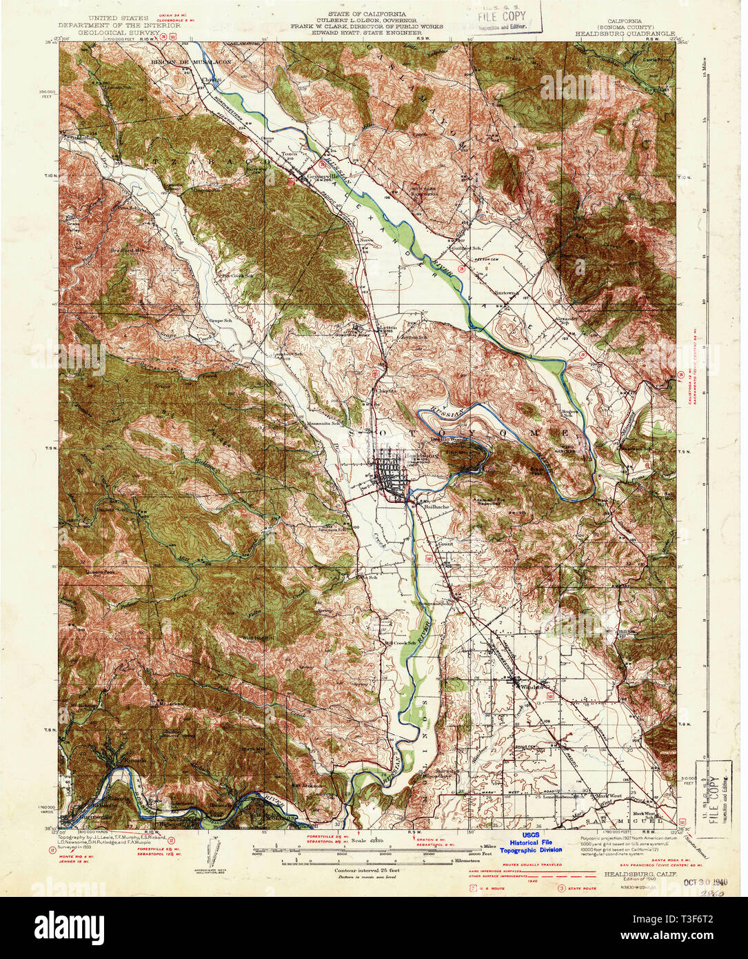 Map of healdsburg hi-res stock photography and images - Alamy
