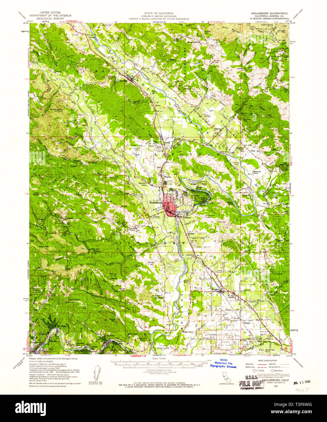 Map of healdsburg hi-res stock photography and images - Alamy