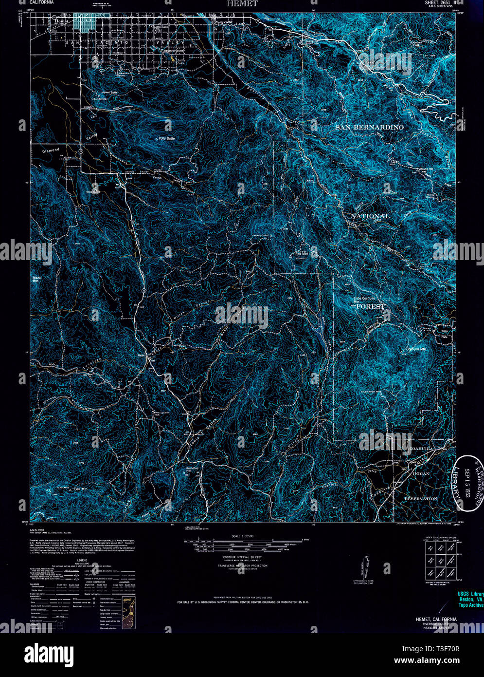 Map of hemet california hi-res stock photography and images - Alamy