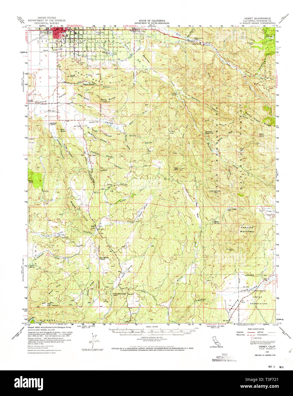 Hemet california map Cut Out Stock Images & Pictures - Alamy