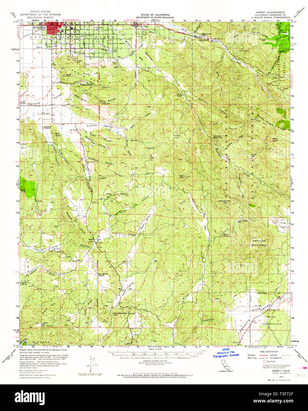 Hemet california map hi-res stock photography and images - Alamy