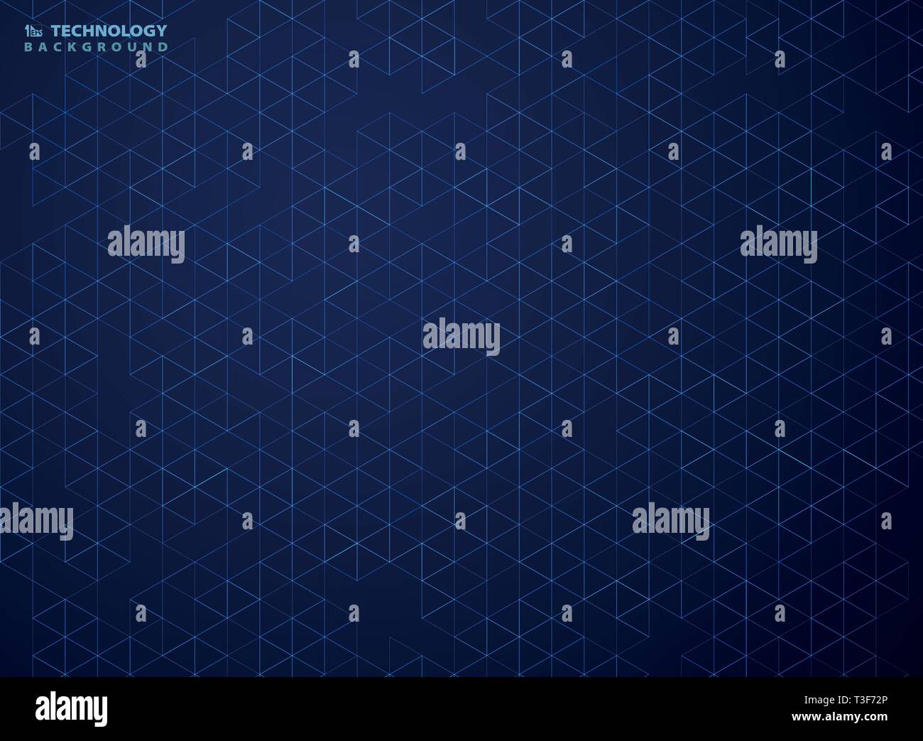 Abstract blue hexagon pattern of technology geometric background. You can use for futuristic ad ...