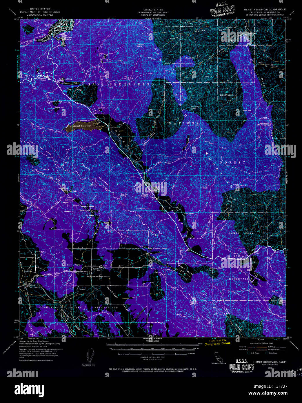 Map of hemet california hi-res stock photography and images - Alamy