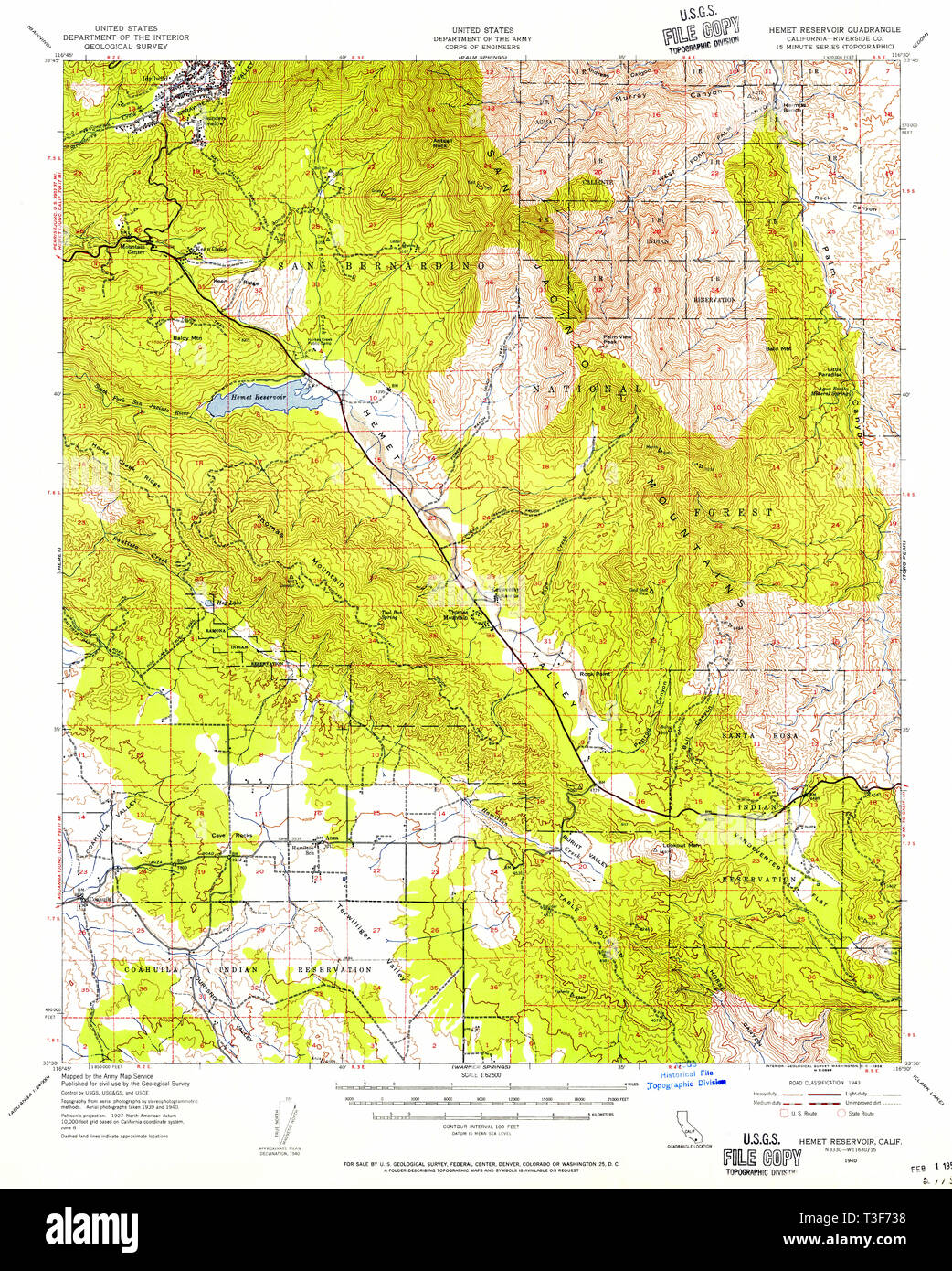 Hemet california map hi-res stock photography and images - Alamy