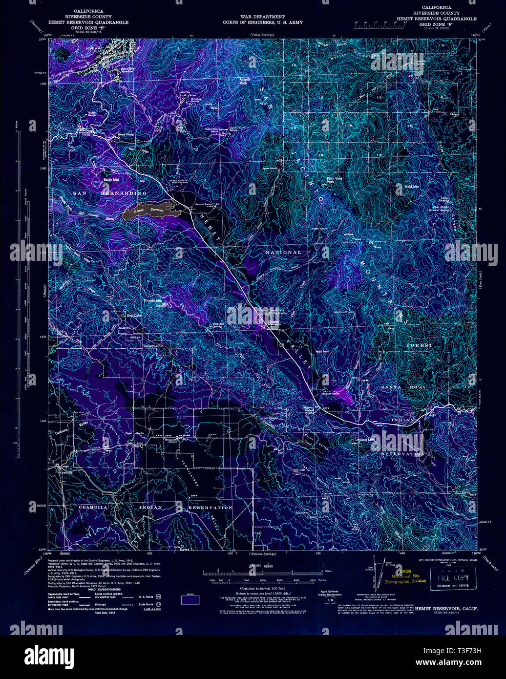 Map of hemet california hi-res stock photography and images - Alamy