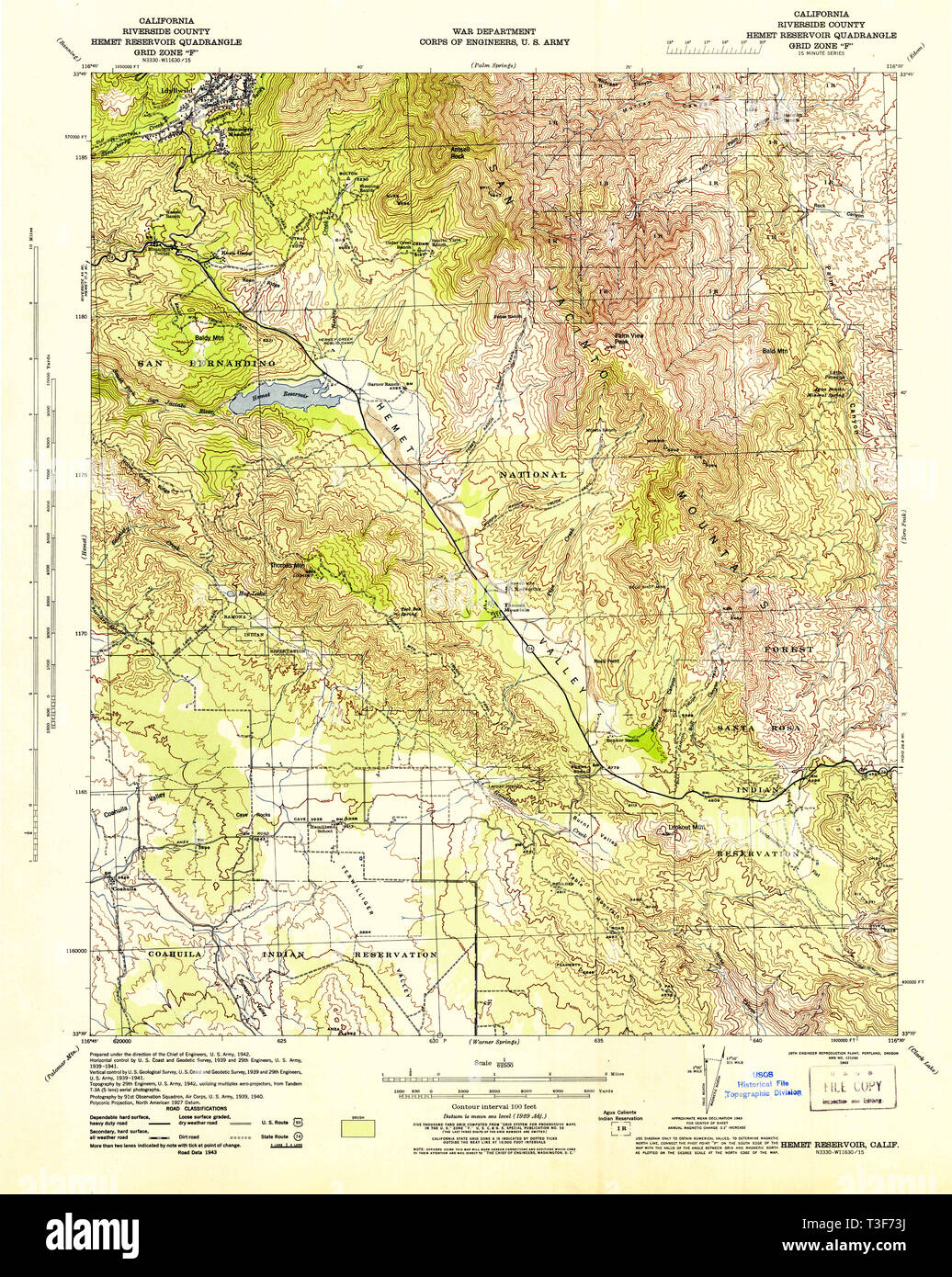 Hemet california map hi-res stock photography and images - Alamy