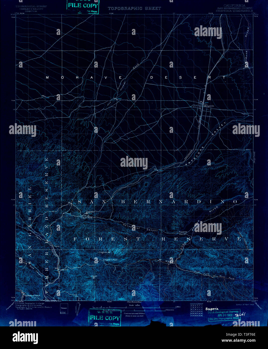 Map of hesperia hi-res stock photography and images - Alamy