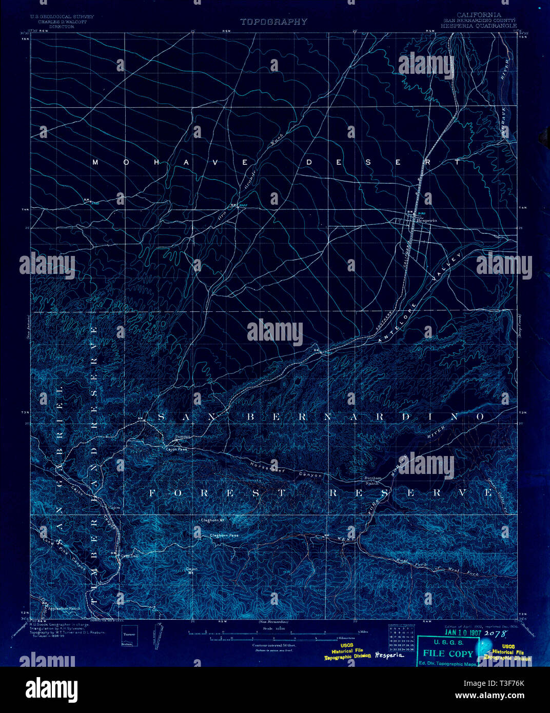 Map of hesperia hi-res stock photography and images - Alamy