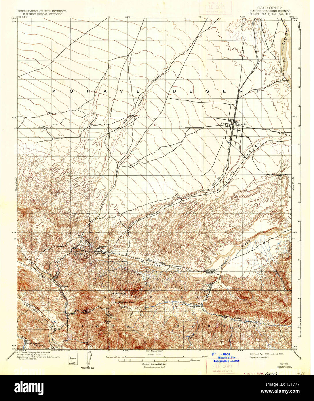 Map of hesperia hi-res stock photography and images - Alamy