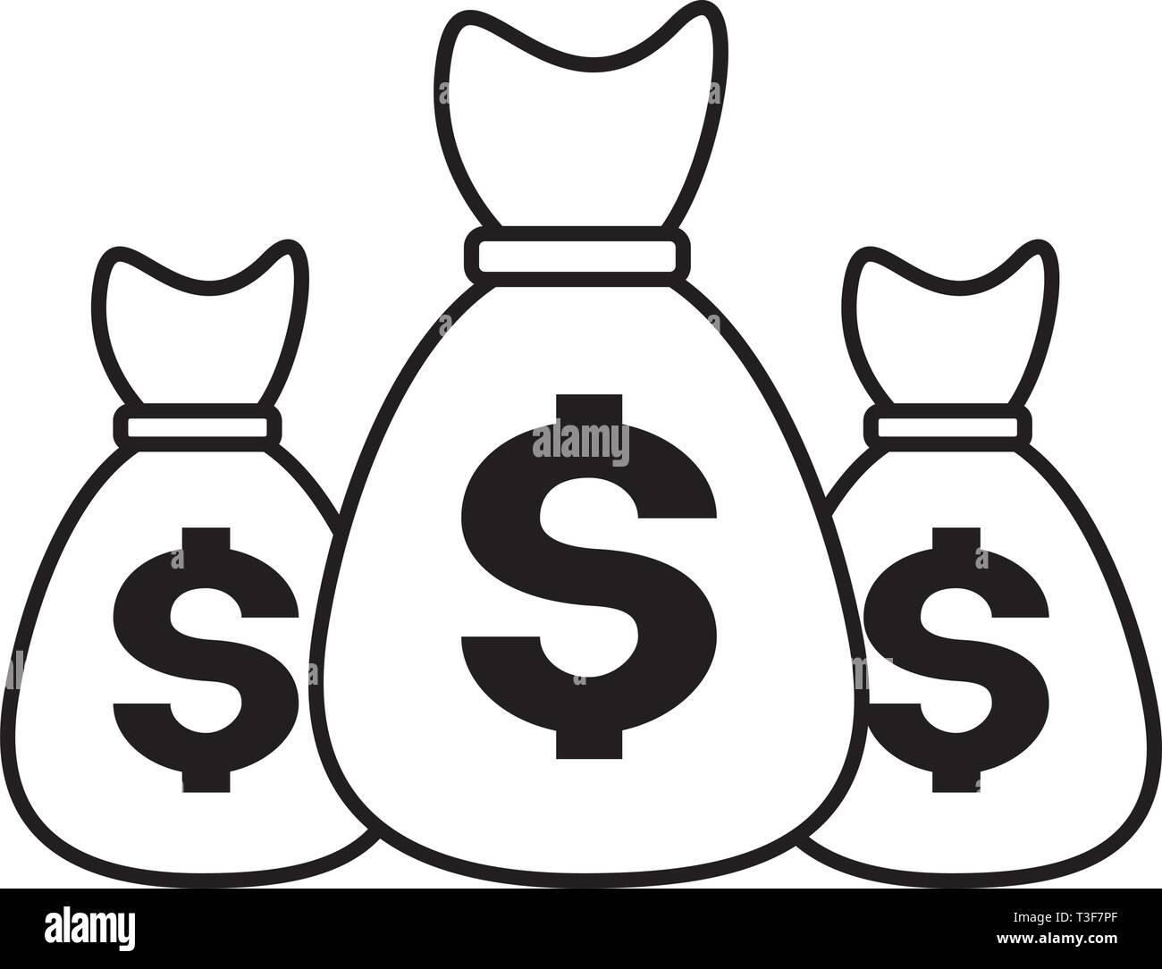 Money bags pounds Stock Vector Images - Alamy