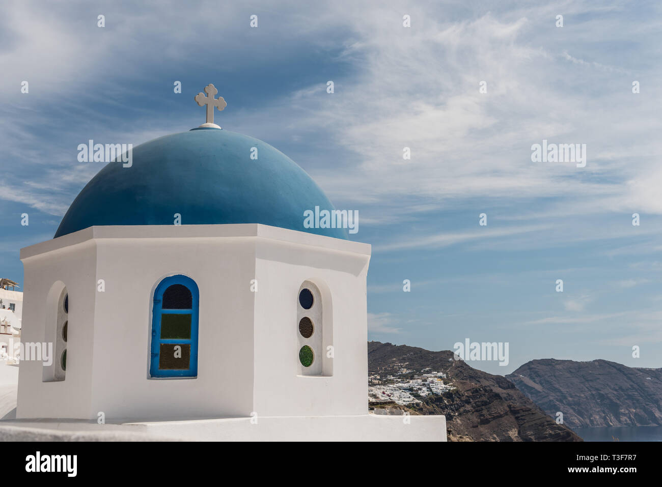 View greek orthodox blue dome hi-res stock photography and images - Alamy