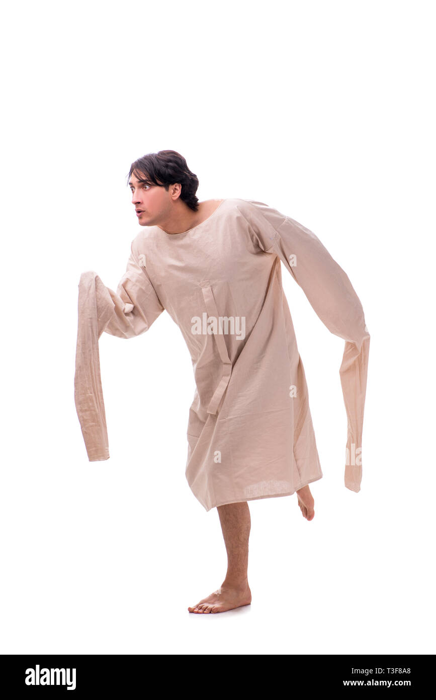 Business man running scared Cut Out Stock Images & Pictures - Alamy