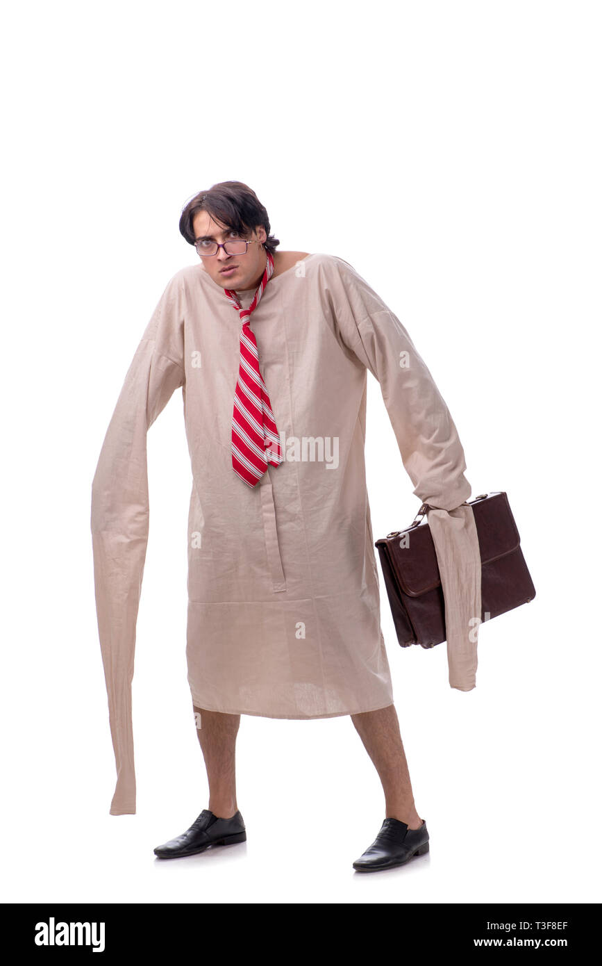 Young mad man isolated on white Stock Photo - Alamy