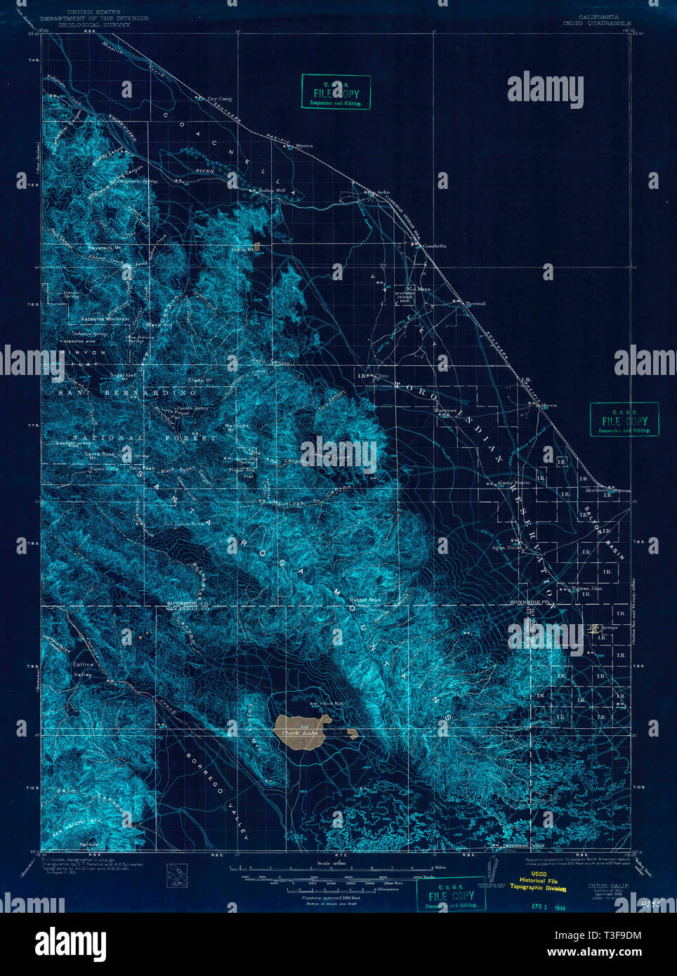 Map of indio california hi-res stock photography and images - Alamy