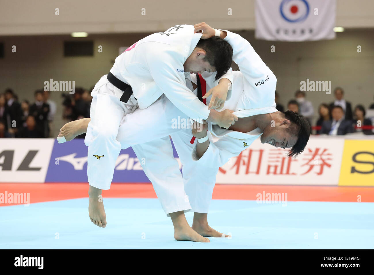 Fukuoka, Japan. 7th Apr, 2019. (L to R) Shohei Ono, Soichi Hashimoto ...