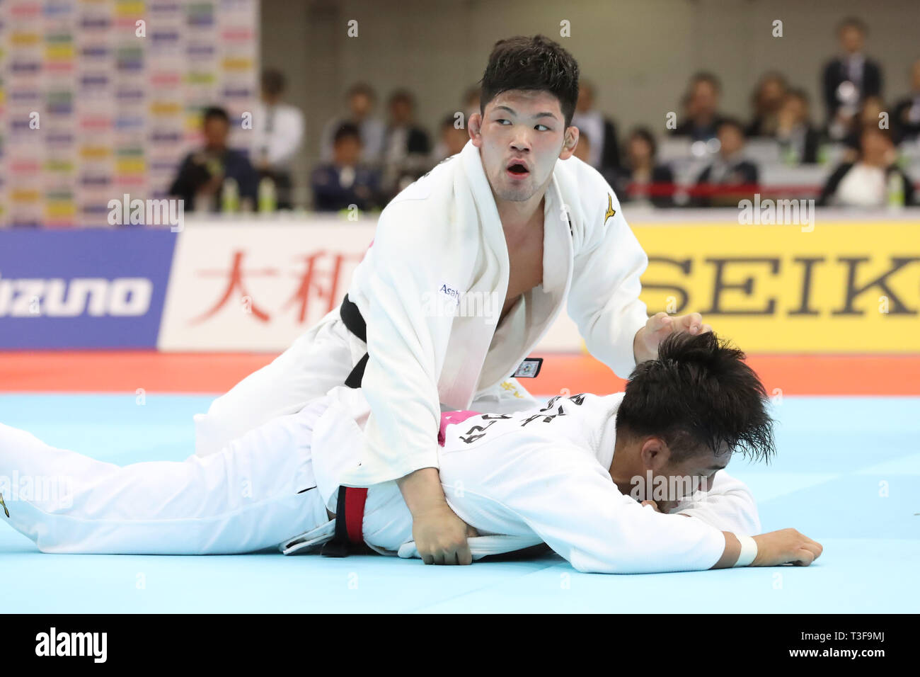 Fukuoka, Japan. 7th Apr, 2019. (Top-Bottom) Shohei Ono, Soichi ...