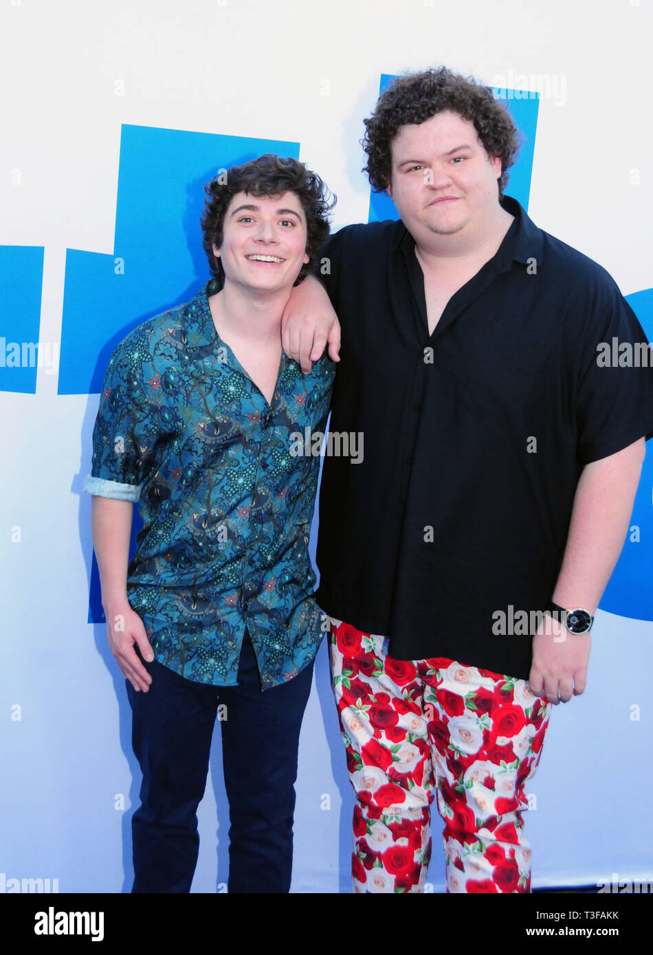 Los Angeles, California, USA 8th April 2019 Actor Austin Zajur and ...