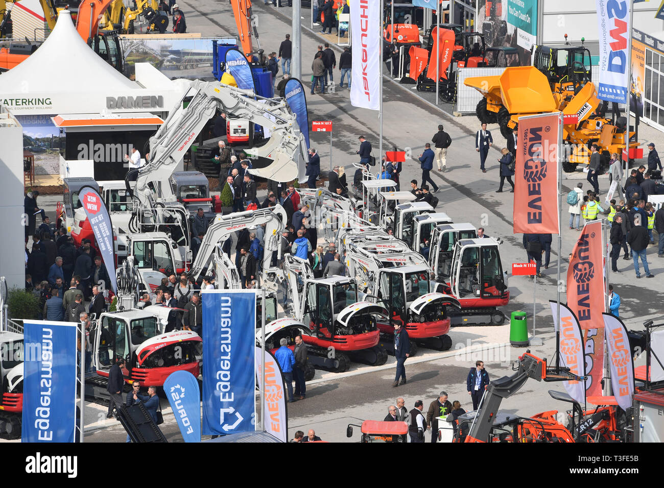 Munich, Germany. 09th Apr, 2019. Faszination bauma 2019-the world's ...