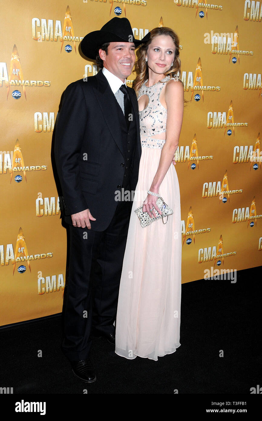 10 November 2010 - Nashville, Tennessee - Clay Walker and wife. 44th ...