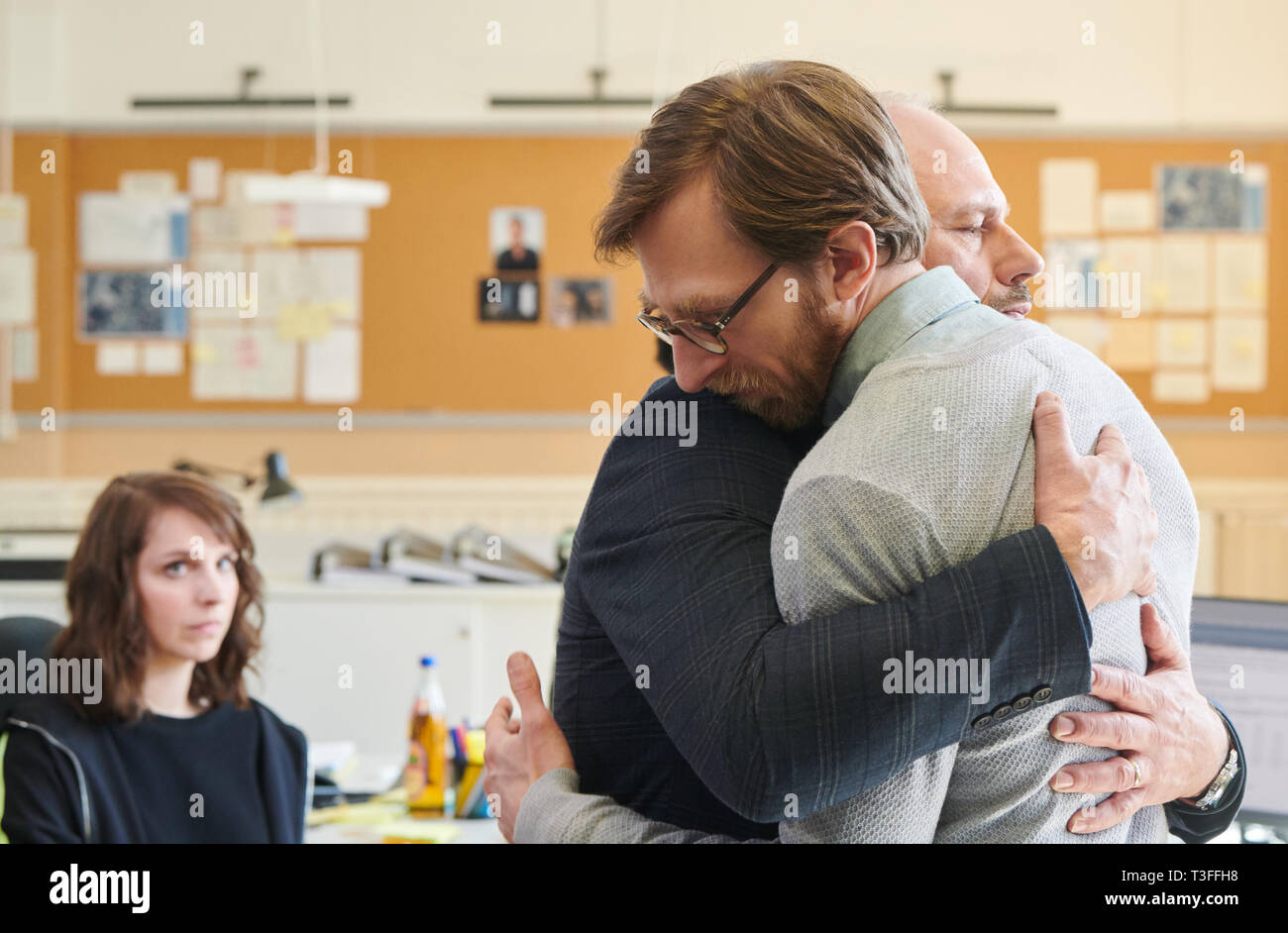Potsdam, Germany. 09th Apr, 2019. The actors Michael Lott and Hendrik ...