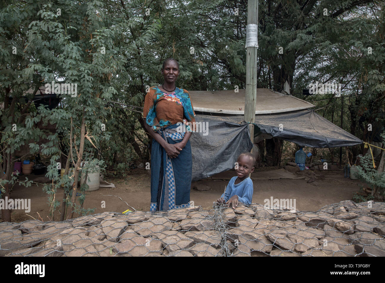 Kakuma, Kenya. 20th Oct, 2018. A woman and a child seen in Kakuma ...