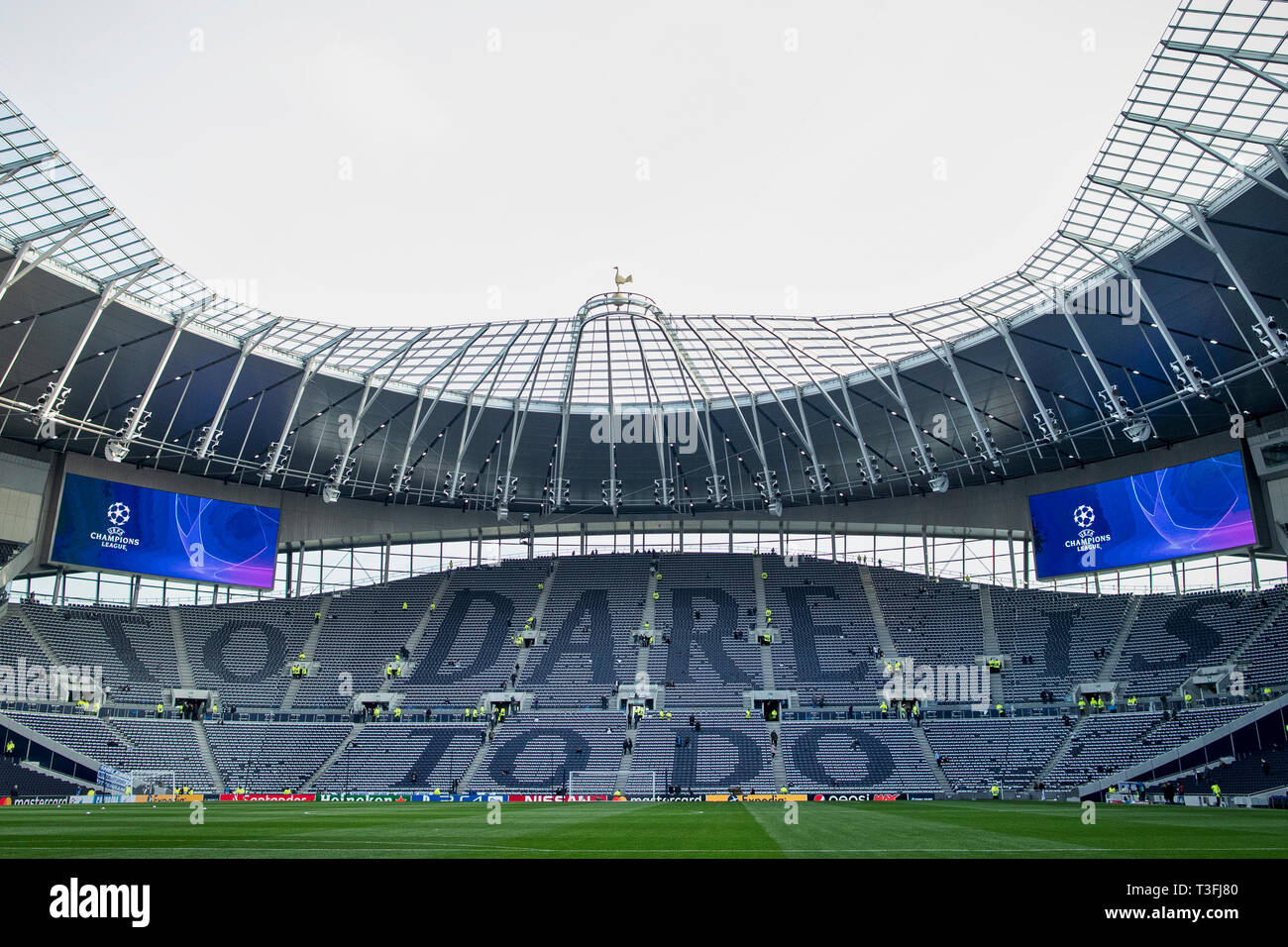 Tottenham Hotspur Stadium, London, UK. 9th Apr, 2019. UEFA Champions ...