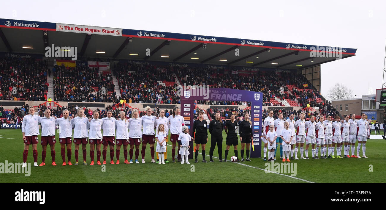 County Ground, Swindon, UK. 9th Apr, 2019. Womens International ...