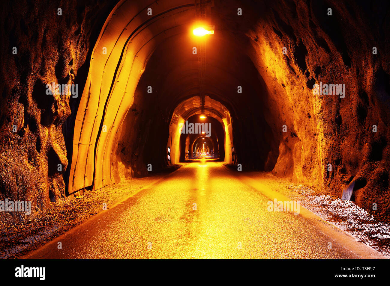 Road tunnel inside car hi-res stock photography and images - Alamy