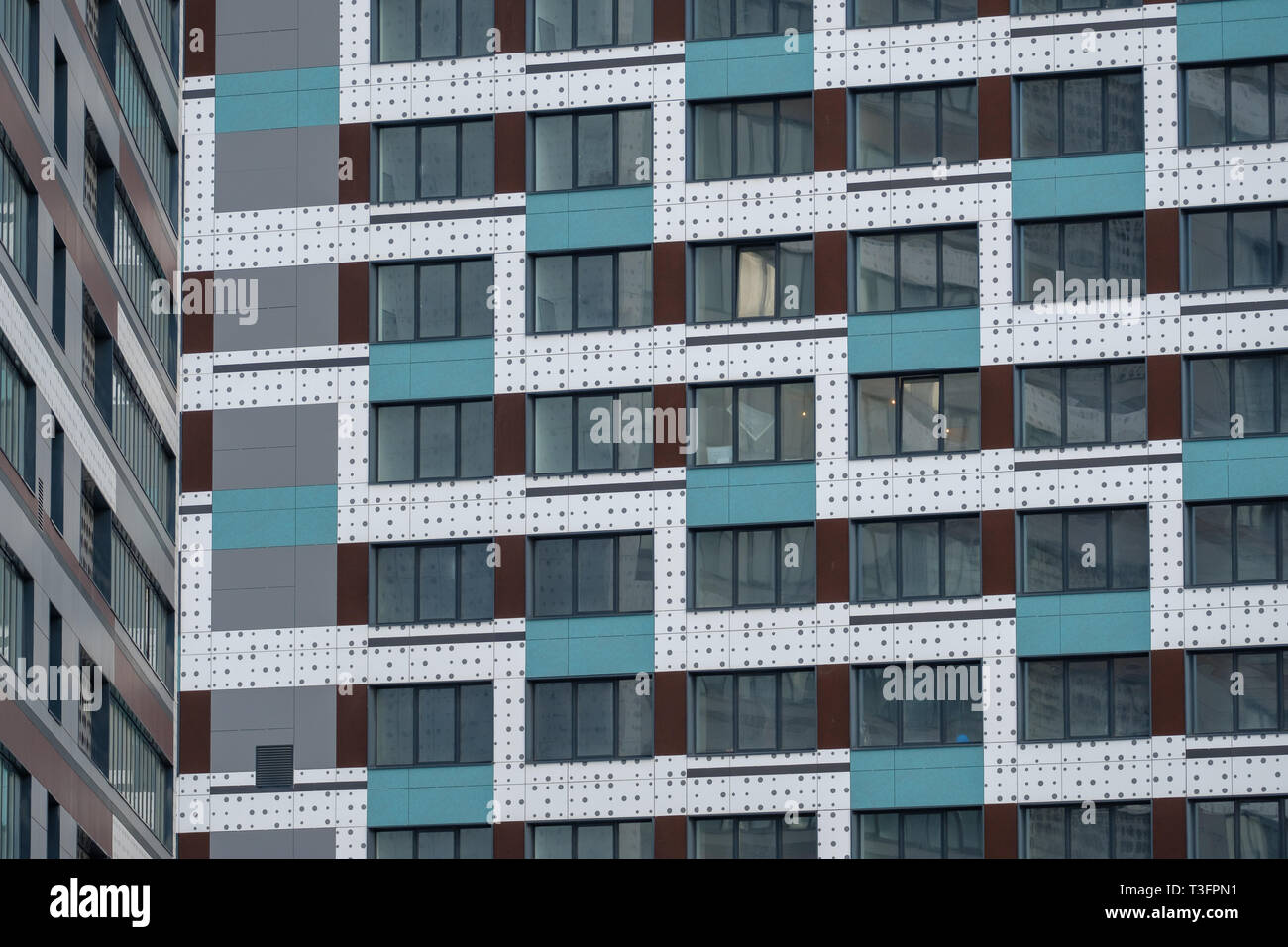 Windows on the facade of a modern high-rise building Stock Photo - Alamy