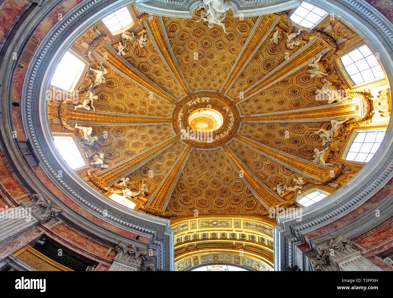Rome interior in church saint Andrea al Quirinale Stock Photo - Alamy