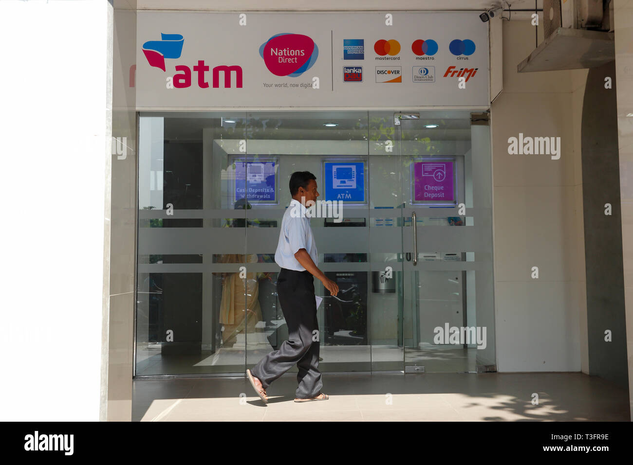 ATM booth at Colombo city in Sri Lanka Stock Photo - Alamy
