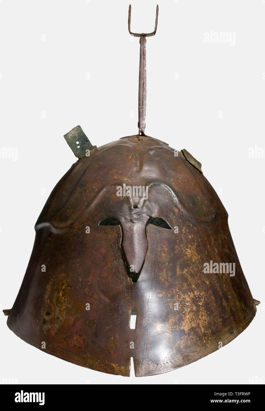 An Apulian-Corinthian helmet, 6th - 5th century B.C. Bronze. Helmet ...